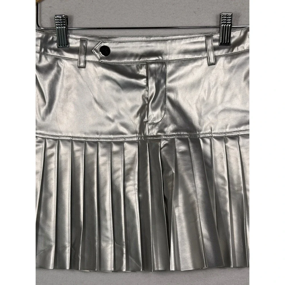 Princess Polly | Skirts | Princess Polly Cyan Mini Skirt Women 4 Silver ...